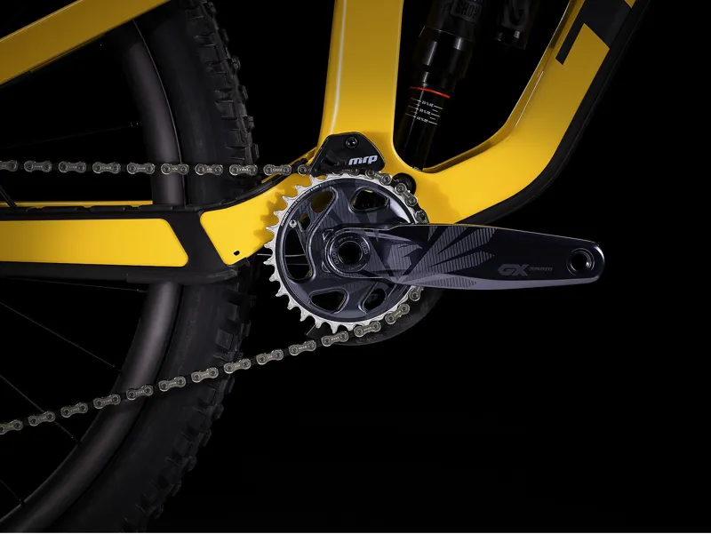 Trek Slash 9.8 GX AXS Enduro Mountain Bike in Satin Baja Yellow